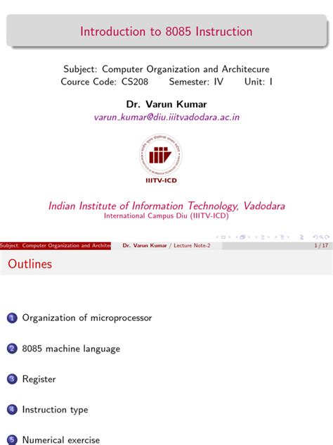 troduction to 8085 instruction pdf central processing unit