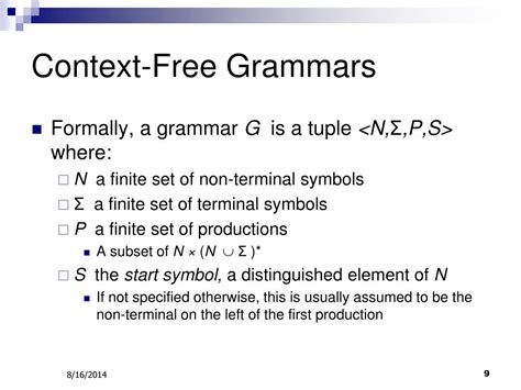 ppt parsing and context free grammars powerpoint presentation free
