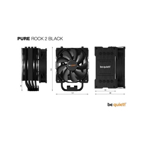 BK007 - Кулер для процессора Be quiet! Pure Rock 2 Black (BK007) купить ...