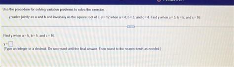 Solved Use The Procedure For Solving Variation Problems To