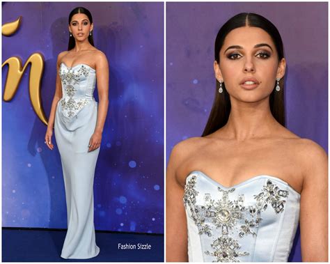 Naomi Scott In Burberry Aladdin London Premiere Fashion And Lifestyle