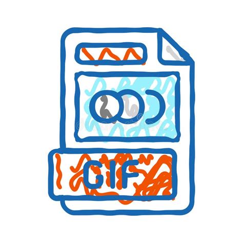  File Format Document Icon Doodle Illustration Stock Vector Illustration Of Format Data