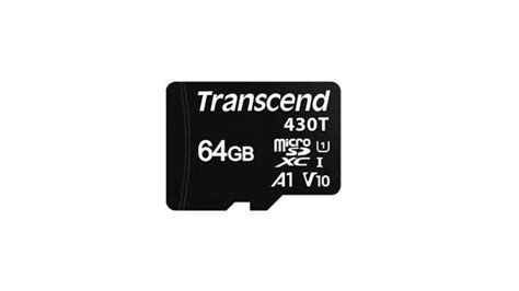 TS64GUSD430T | Transcend 64 GB MicroSDXC Micro SD Card, A1, U1, V10 | RS
