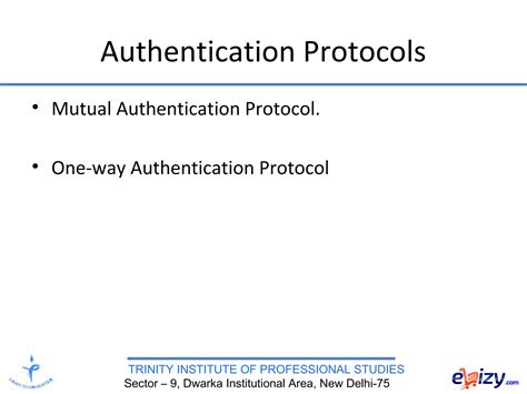 Authentication Protocols PPT