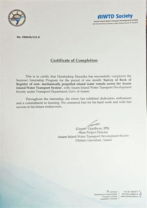 harshadeep hazarika on linkedin internshipcompletion ips