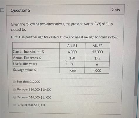 Solved Question 2 2 Pts Given The Following Two Chegg Com