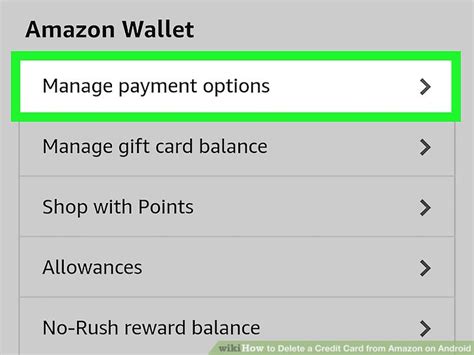 How To Delete A Credit Card From Amazon On Android 6 Steps