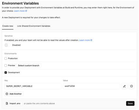 Sensitive Env Var Does Not Get Loaded Locally With Vercel Dev Even If