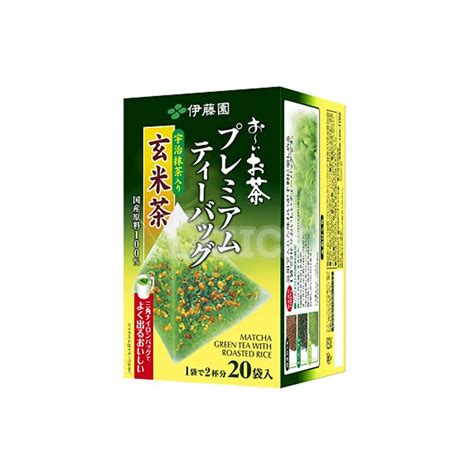 Itoen 오~이오차 프리미엄 티백 우지 녹차 현미차 20봉 모코몬 일본직구