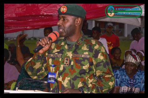 Goc 6 Division Receives De Inducted Troops From Operation Hadin Kai The