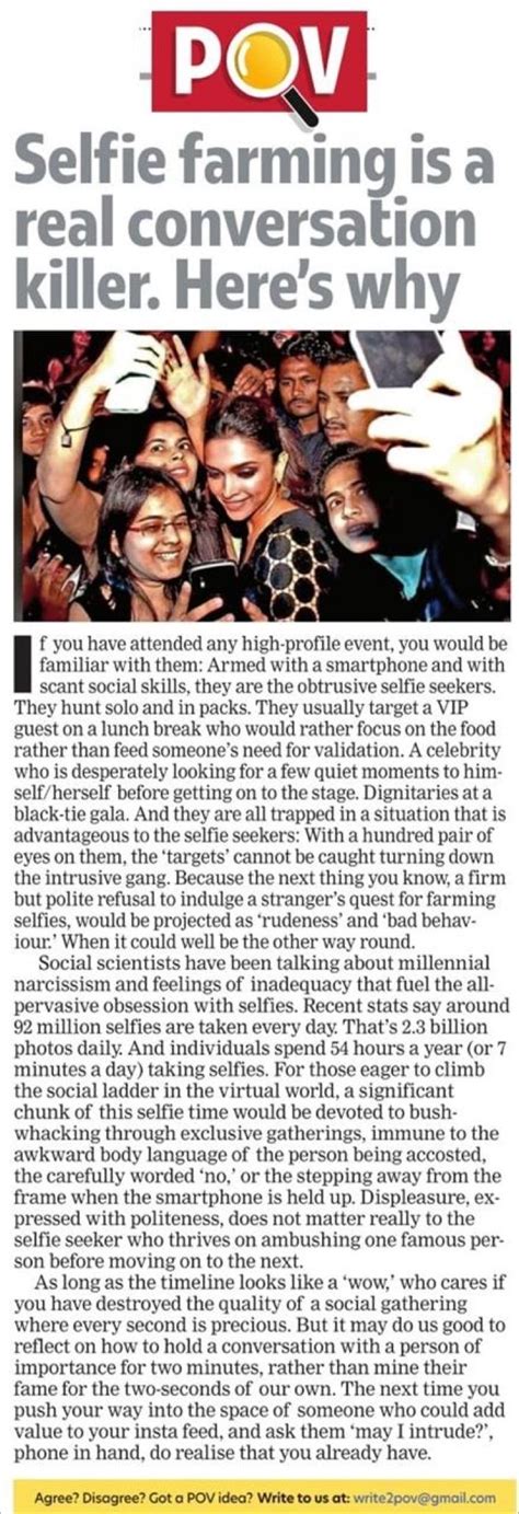 Rohit Nair On Linkedin Worth A Read🔥 We Farm Selfies To Validate Ourselves Think About It