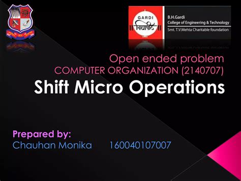 Shift Micro Operations And 4 Bit Combinational Circuit Shifter Pdf
