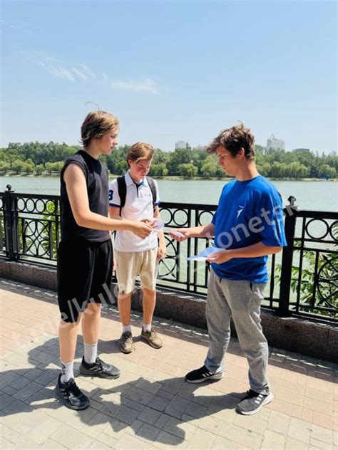 Совместно с представителями «Движения Первых проинформировали Дончан о том что купание в