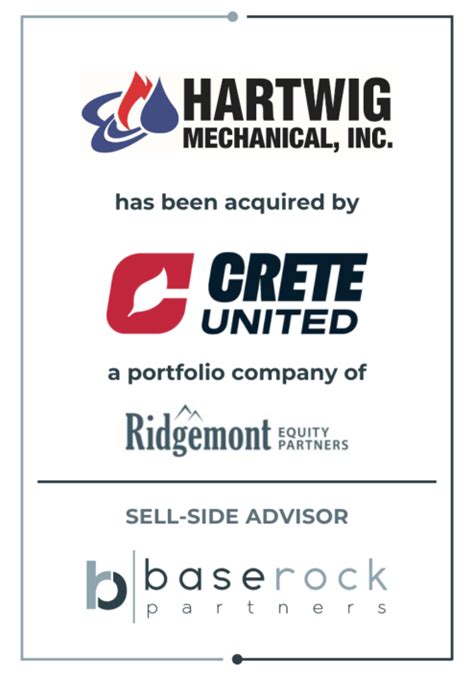 Mergers And Acquisitions Baserock Partners