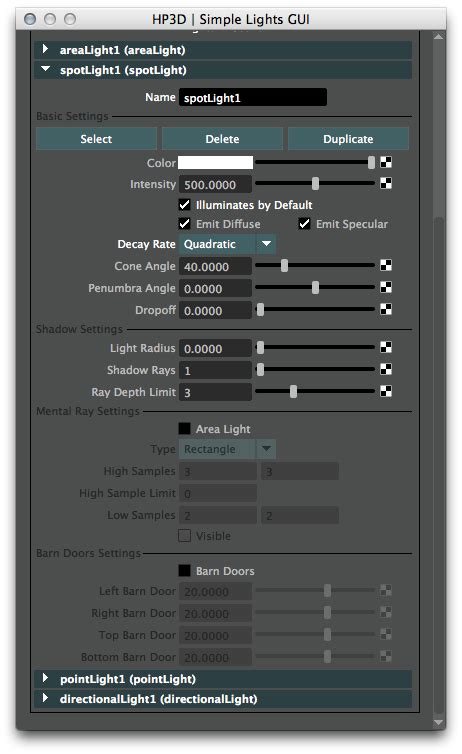 Simple Lights Gui For Maya Free Lighting Scripts Plugins Downloads