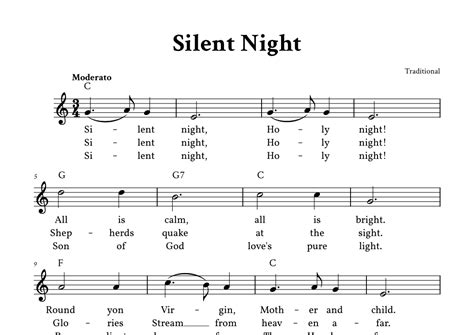 Silent Night Lead Sheet C Major Arr Yuri Noronha By Traditional