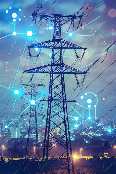 Premium Photo A Smart Grid Infrastructure With Iot Sensors Managing Energy Distribution And