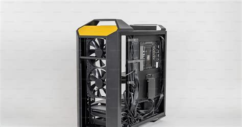 흰색 배경에 검은색과 노란색 컴퓨터 케이스 사진 Unsplash의 Ssd Ssd 이미지