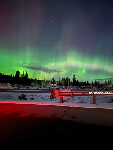 if you didn t look up tonight you missed it northern lights photo