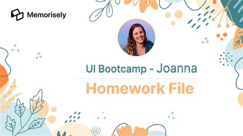 Joannas Ui Bootcamp Homework Figma