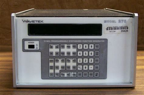 Wavetek 278 Programmable Synthesized Function Generator For Parts Re Mmbt By Metro Cad