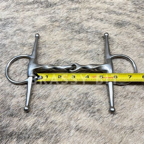 Brassy Bit Tack 5 Weighted Full Cheek Twisted Snaffle