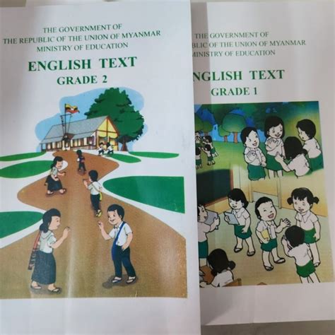 Myanmar English Textbooks New Curriculum Grade 1 2 3 4 5 Primary