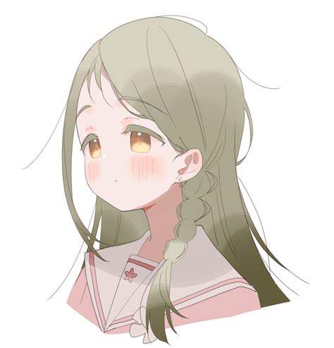 Safebooru 1girl Blush Braid Brown Eyes Brown Hair Colored Eyelashes