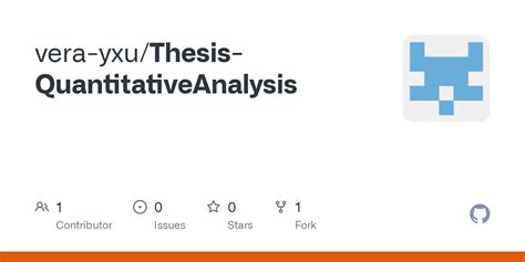GitHub Vera Yxu Thesis QuantitativeAnalysis