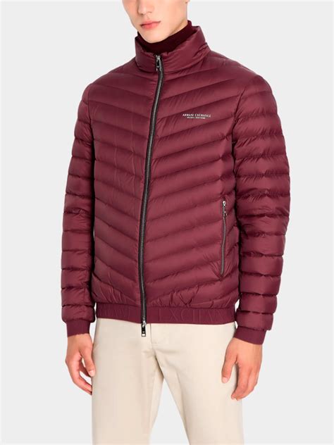 Пуховик Armani Exchange 8NZB52-ZNW3Z-44AL для мужчин, цвет: Бордовый ...