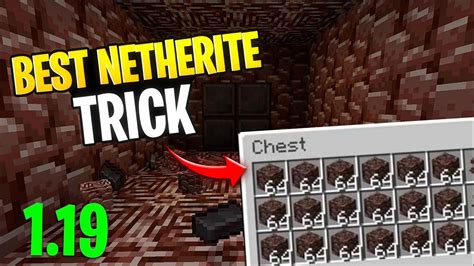 MINECRAFT 1 19 NETHERITE TRICK TOP 3 FASTEST WAYS TO GET NETHERITE IN MINECRAFT 1 19 YouTube