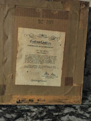 Pablo Picasso The Three Graces Etching Collectors Guild Framed Good