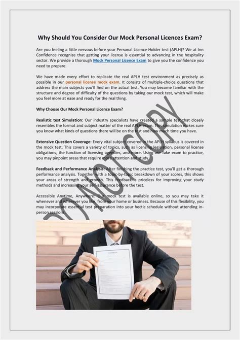Ppt Why Should You Consider Our Mock Personal Licence Exam Powerpoint