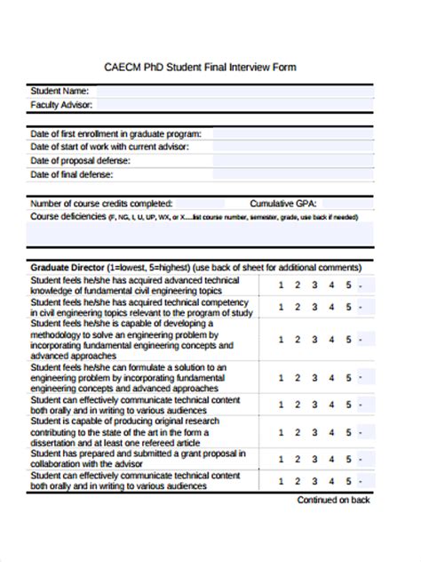 Free 37 Interview Forms In Pdf Ms Word Excel