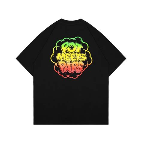 Pmp X The Paps Pot Meets Paps Tee Black Pot Meets Pop Denim