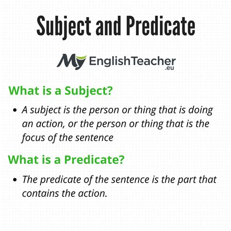 Simple Subject Simple Predicate Examples