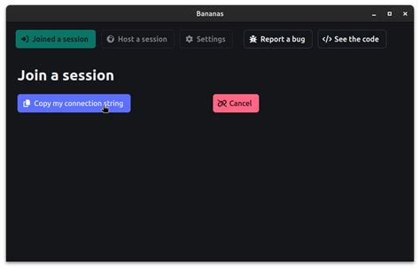bananas screen sharing tutorial