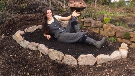 Creating A New Flower Bed On The Mound Homegrown Garden Youtube