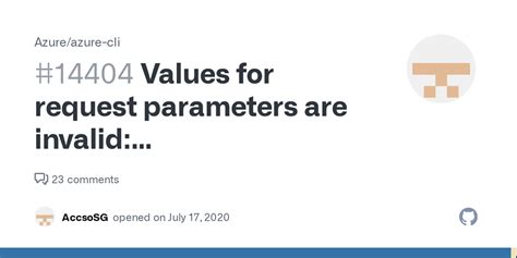 Values For Request Parameters Are Invalid Networkacls