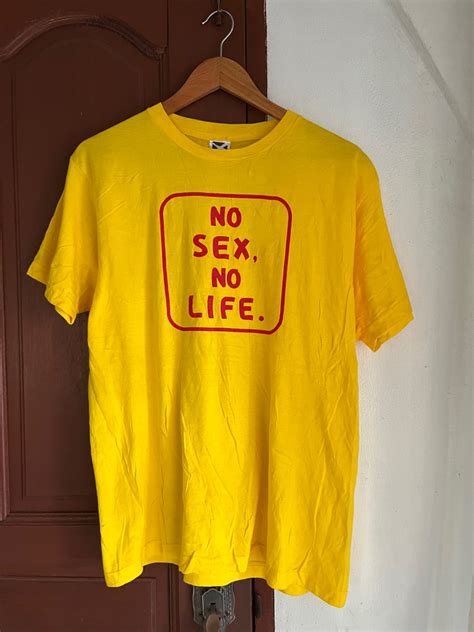 Wording No Sex No Life Mens Fashion Tops And Sets Tshirts And Polo