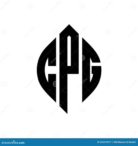 Cpg Circle Letter Logo Design With Circle And Ellipse Shape Cpg Ellipse Letters With