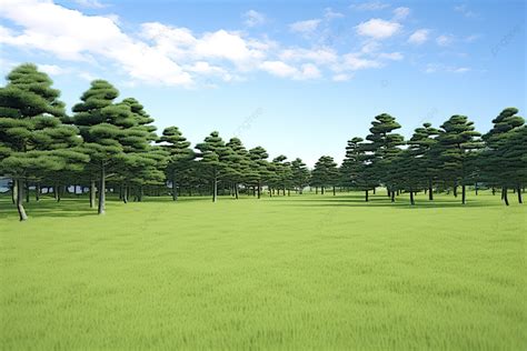 A Large Grassy Field And Grassy Trees Photo And Picture For Free