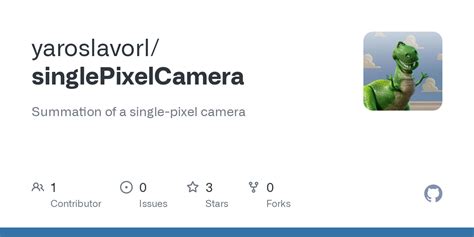 Github Yaroslavorlsinglepixelcamera Summation Of A Single Pixel Camera