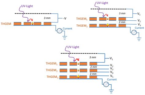 Setups Of The Thgem Based Detector Prototypes Used For Effective Gain