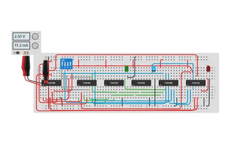 Circuit Design 2 Bit Comparator Tinkercad