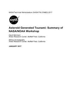 Asteroid Generated Tsunami Summary Of NASA NOAA Asteroid Generated Tsunami Summary Of Nasa