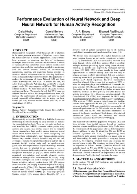 Pdf Performance Evaluation Of Neural Network And Deep Neural Network