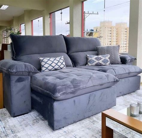 Sofá Cinza Decoração Para Sala