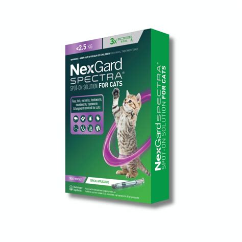 Nexgard Spectra For Cats 3 Pack Trusted By Vets
