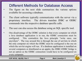 Introduction To MySQL Part PPT Databases Computer Software And Applications